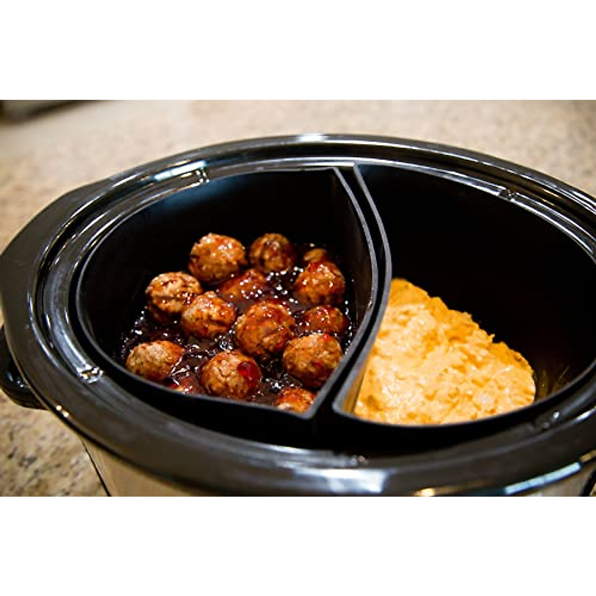 CrockPockets The Original Slow Cooker Divider, Silicone Insert, BPA Free, Dishwasher Safe