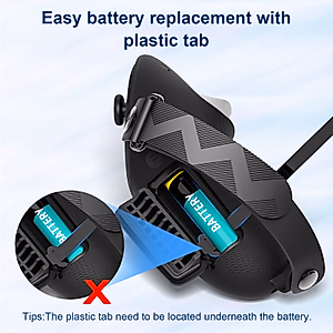 OURVR Controller Grips Cover For Quest 3S/Quest 3, with Knuckle Straps and Battery Opening design, Grips Cover VR Accessories Compatible with Meta Quest 3 (Not fit official charging dock)