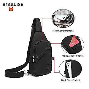 Crossbody Bags for Women, Crossbody Purse Bag, Sling Bag, Lightweight and Compact (Black)