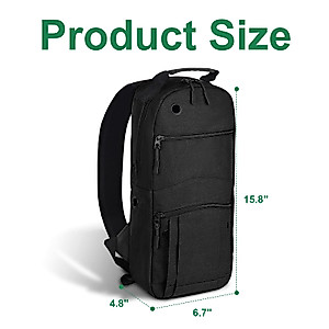 APDTEK Portable Oxygen Tank Backpack for Size M2, B/M6, C/M9, ML6, A/M4, M7, Comfortable Medical Oxygen Cylinder Backpack Bag with Durable Straps for Travel - Not Suitable for Size D (Black)