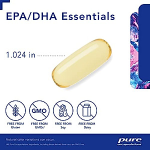 Pure Encapsulations EPA/DHA Essentials | Fish Oil Concentrate Supplement to Support Cardiovascular Health* | 180 Softgel Capsules
