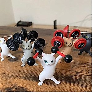 Cute Gifts - Enchanting Cat Pen Holder - Kawaii Cat Gifts for Cat Lovers - Office Desk Accessories - Room Decor ( 5 Cats Set )