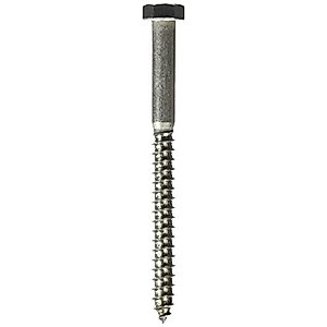 The Hillman Group 964603 3/8 x 4-1/2-Inch Stainless Steel Hex Lag Screw, 10-Pack