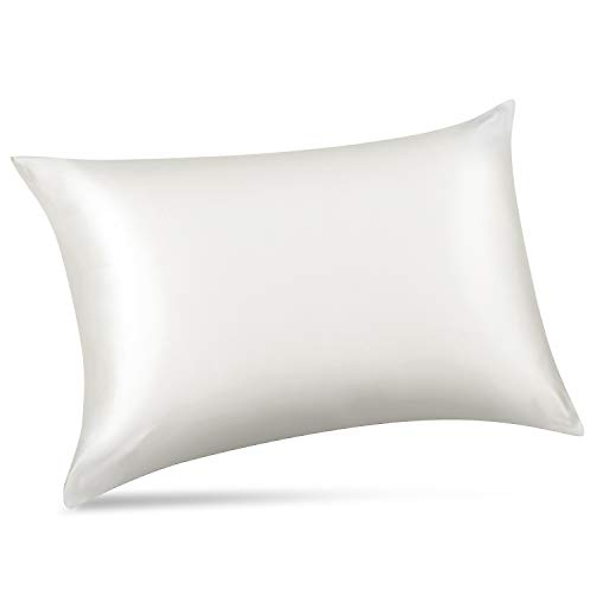 ALASKA BEAR Silk Pillowcase for Hair and Skin, Grade 6A 100% Mulberry Silk Pillow Cases Queen Size for Bliss Beauty Cool Sleep and Reduce Acne Better than Cheap Satin, Scrunchy Gift Set, Natural Ivory White