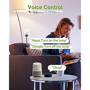 Aubess Smart Plugs with Energy Monitoring, Smart Plugs That Work with Alexa & Google Assistant, Alexa Smart Outlet Plug with Timer, Schedule, VeSync APP Remote Control, No Hub Required, White