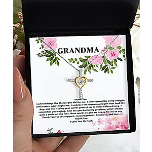 Grandma Thank You, Grandma Gifts 925 Sterling Silver, Message Card Jewelry, Grandma Gifts From Grandchildren Jewelry, Mama gifts, Mama Gifts From Daughter