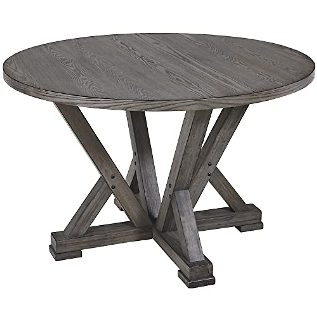 Progressive Furniture Fiji Round Dining Table, 47" W x 47" D x 30" H, Harbor Gray