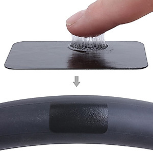 18Pcs Bicycle Tire Patches Bike Puncture Repair Kit Glueless Self-Adhesive Patches Road Mountain Bike Quick Repair Tool with Portable Storage Box