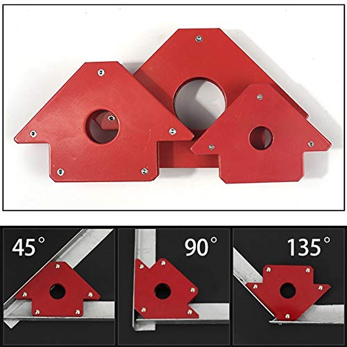 ZDBH Soldering Guns & Irons 25Lb Magnetic Arrow Welding Holder Clamp, 3 Angles Arc Welder Soldering Tool, Tool Case