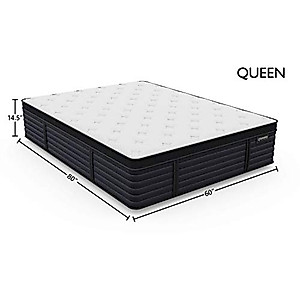 DreamSuite Cool Latex Hybrid EuroTop Mattress 14.5-inch, Queen, Firm