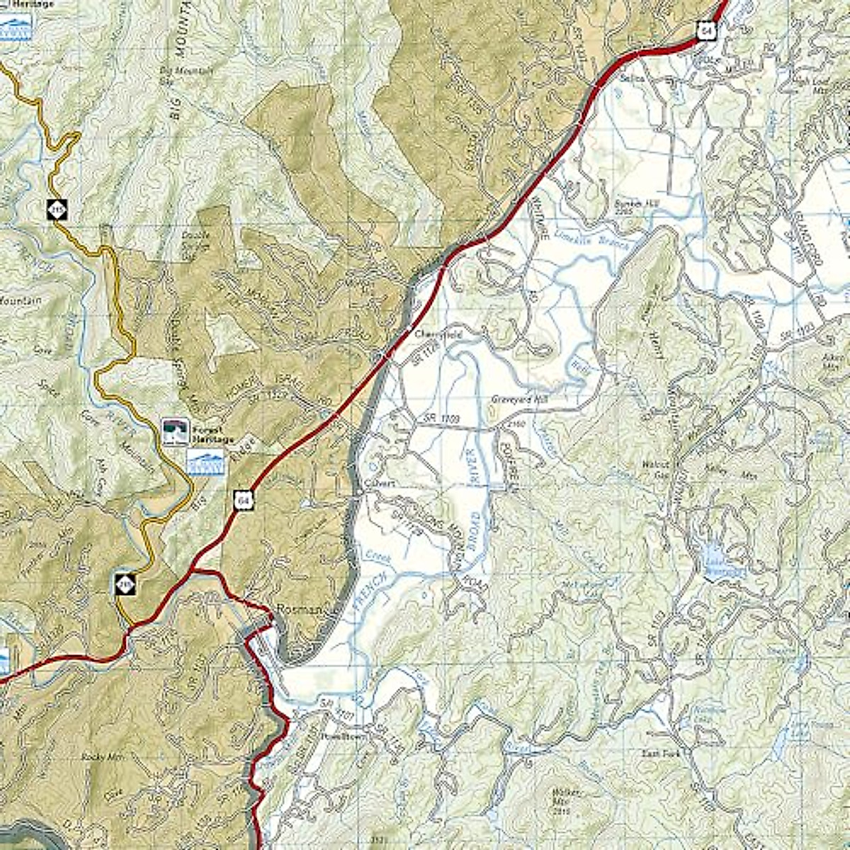 Pisgah Ranger District Map [Pisgah National Forest] (National Geographic Trails Illustrated Map, 780)