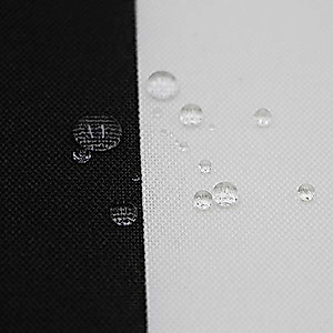 INFBLUE Outdoor Seat Cushions Chair Pads 16x17 Inch, All Weather Patio Chair Cushions U-Shape (Set of 2, Black Stripe)