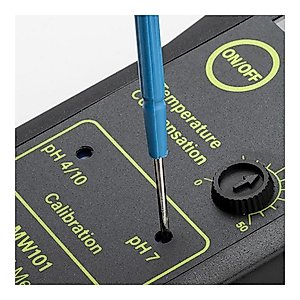 Milwaukee Instruments MW101 Standard Portable pH Meter, 0 DegreeC to 50 Degree C Temperature Range, 0.01 pH Resolution, 143" Length, 80" Width, 32" Height