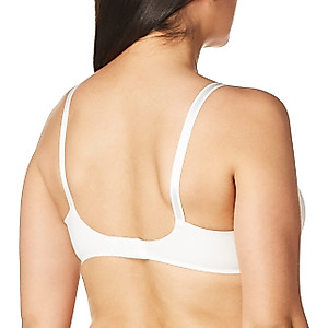 Warner's Women's Blissful Benefits Underarm-Smoothing Comfort Wireless Lightly Lined T-Shirt Bra RM7561W, White, 36C
