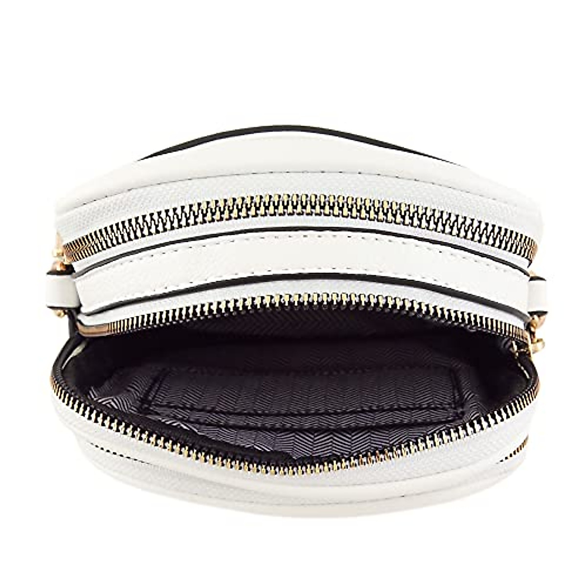 FashionPuzzle Multi Pocket Casual Crossbody Bag (White) One Size