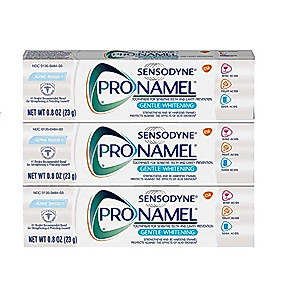Sensodyne Pronamel Toothpaste, Gentle Whitening, Alpine Breeze Travel Size 0.8 Ounce (Pack Of 3)