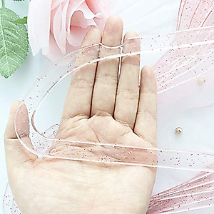 DOTMALL Plastic Glitter Coat Hanger, Non-Slip Space Saving Suit Hangers,Suits Hangers,Heavy Duty Clothes Hanger- Pack of 10 (Pink Gold)