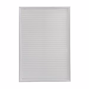 JstDoit Temporary Blinds, Vertical Pleated Blinds No Drilling Self Adhesive Blinds Easy to Install Fits Blinds Window Roller for Bathroom Kitchen Living Room Office Window (White, 60 * 150cm)