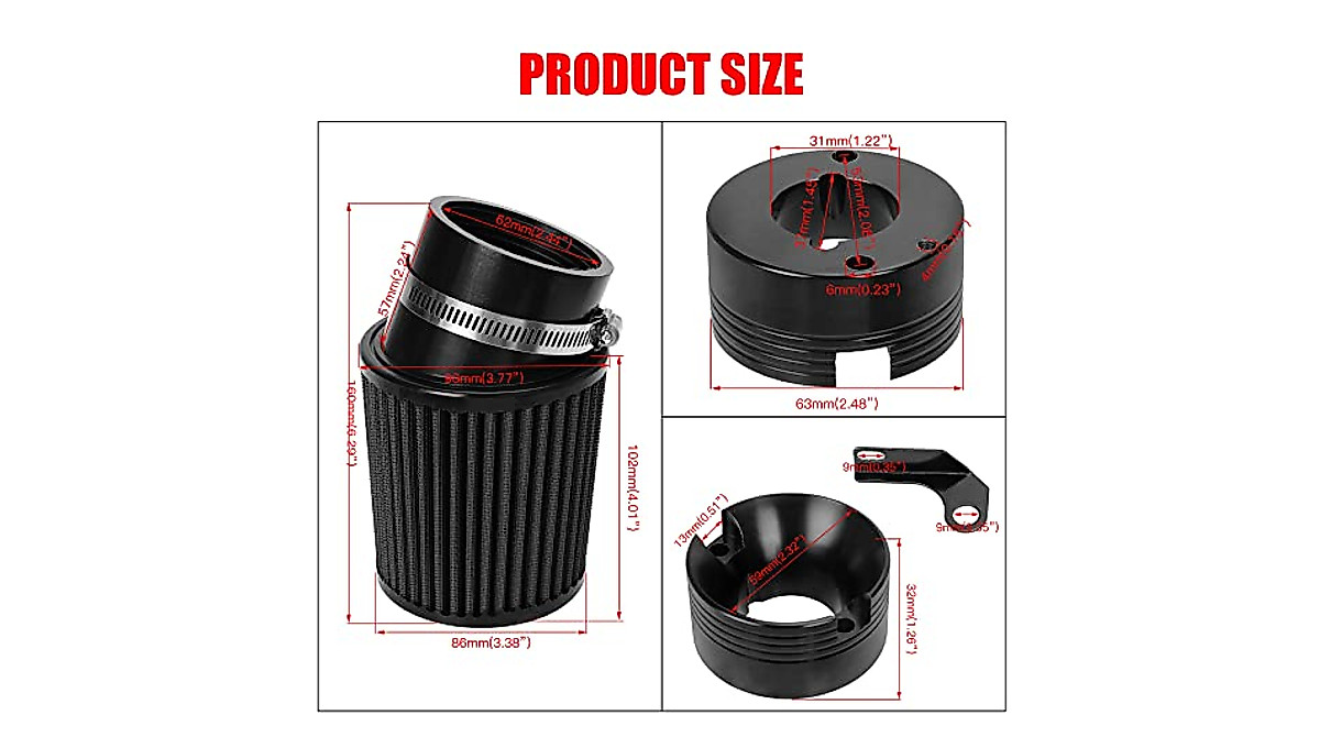 GREHUA Air Filter Adapter Jet Kit for Predator & GX Engines