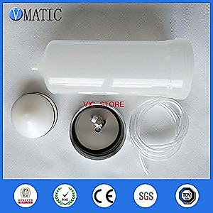 Quality 500Cc 500Ml Luer Lock Tip Plastic Dispenser Dispensing Syringe Barrel With Piston & Adapter Set