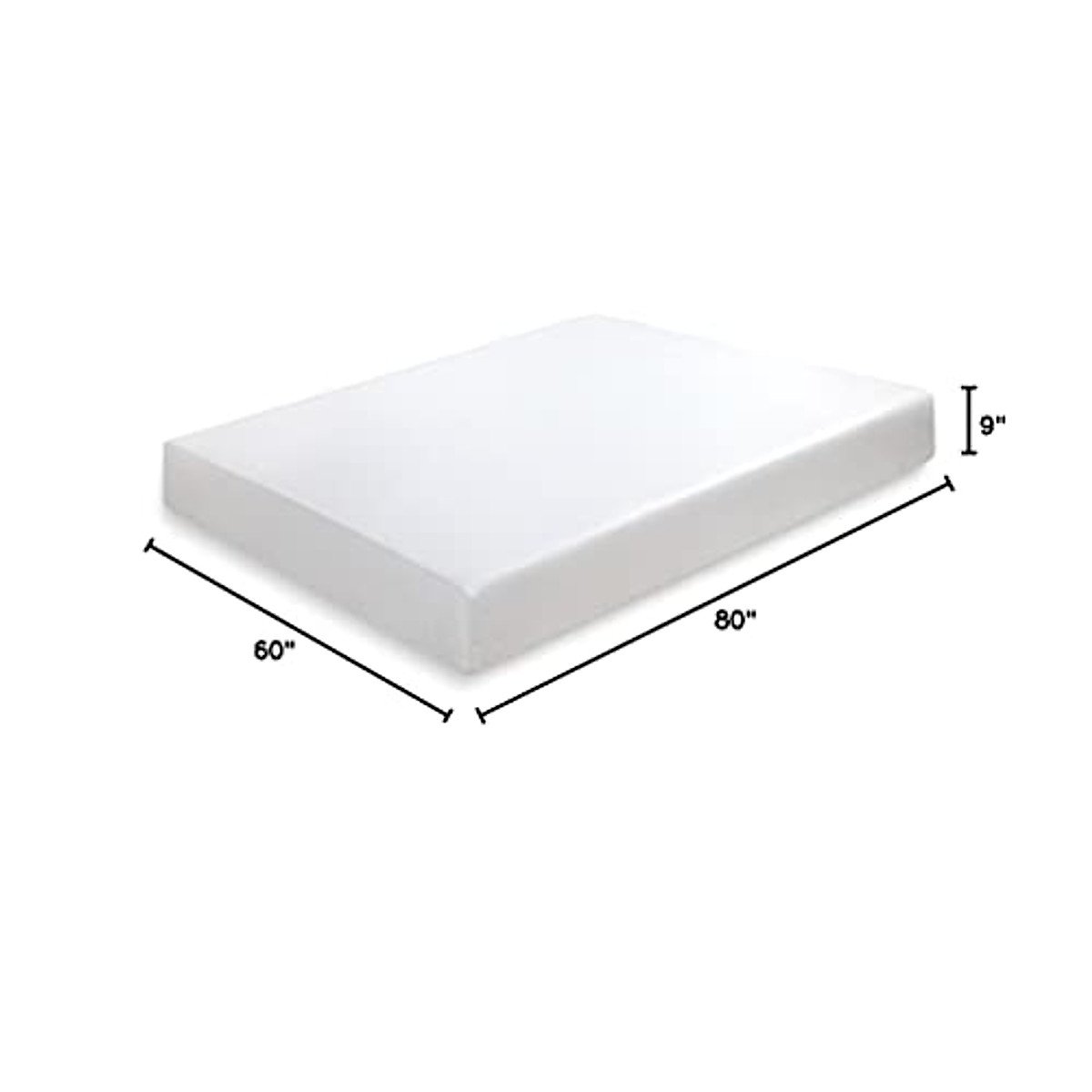 SLEEPLACE 9 Inch My Gel Deluxe Comfort Multi-Layered Memory Foam Mattress, QUEEN