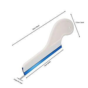 EHDIS Car Squeegee with Soft Silicone Water Blade Auto Vinyl Squeegee with Handle Car Vehicle Window Washing Cleaning-Pack of 1