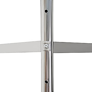 LiFuJunDong Stainless Steel Shelves Kitchen Shelving 59x17.7x68.9 Inch 5 Tier Heavy Duty Shelf Metal Rack Shelving Units and Storage for Kitchen and Garage