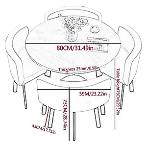 IWQHQXR Office Conference Table, Minimalist Table and Chair Set Home Modern Design Kitchen Round Dining Table Metal Legs Nordic Minimalist Cafe Display (Color : Black) (Color : White+Green)
