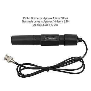 CHICIRIS Electrode, High Accuracy Wide Measuring Range Replacement Parts Probe Sensor Easy for Aquaculture (1.2M)