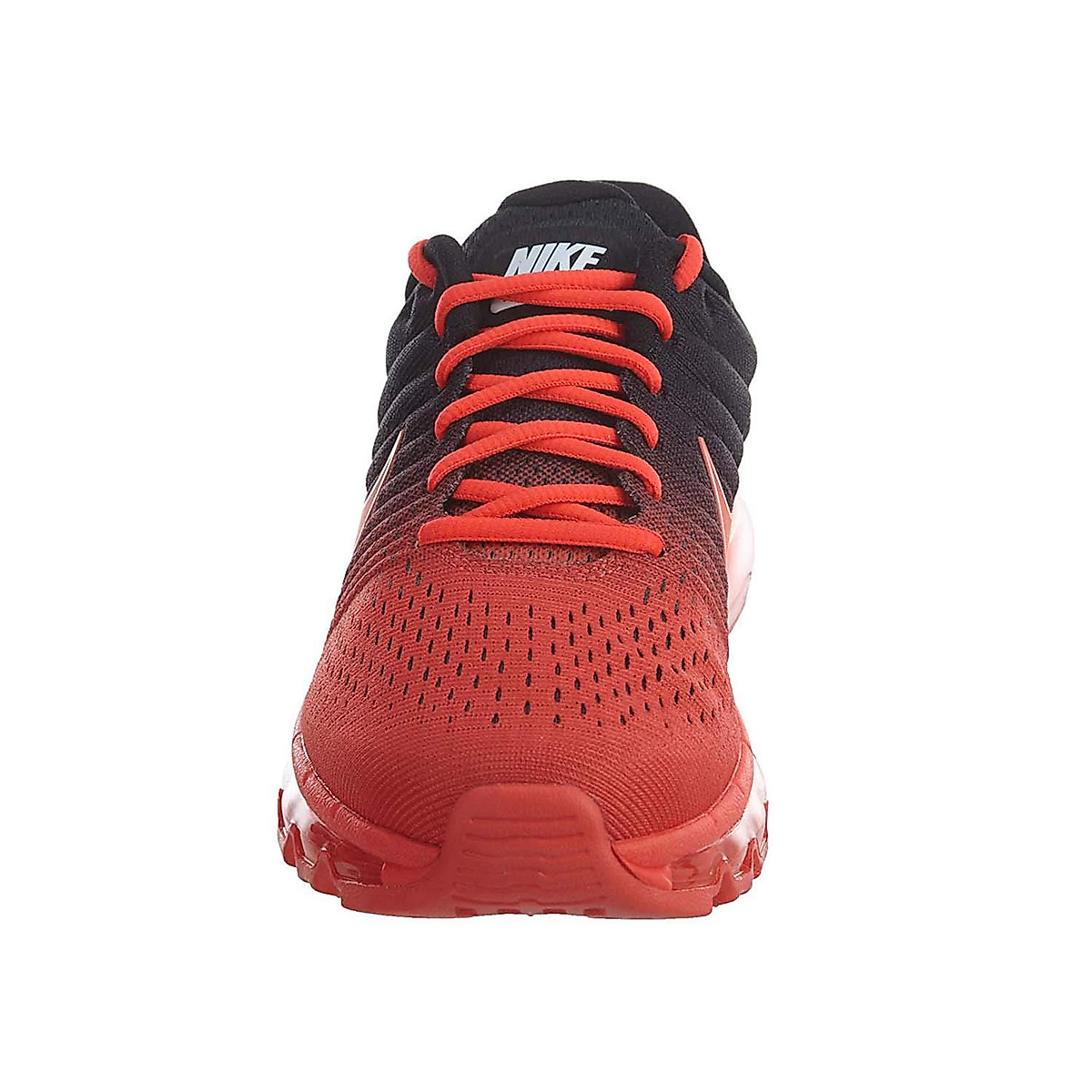 Nike Men's Air Max 2017 Running Shoes-Bright Crimson/Total Crimson-10.5