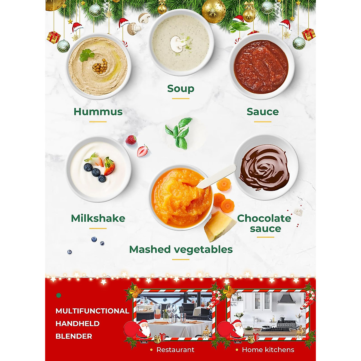 Flyseago Commercial Immersion Blender Hand held Blenders Heavy Duty Variable Speed Mixer 4000-16000RPM with 20-Inch Removable Shaft 50-Gallon Capacity 500W Multifunction Pro Electric Stick Emulsifier