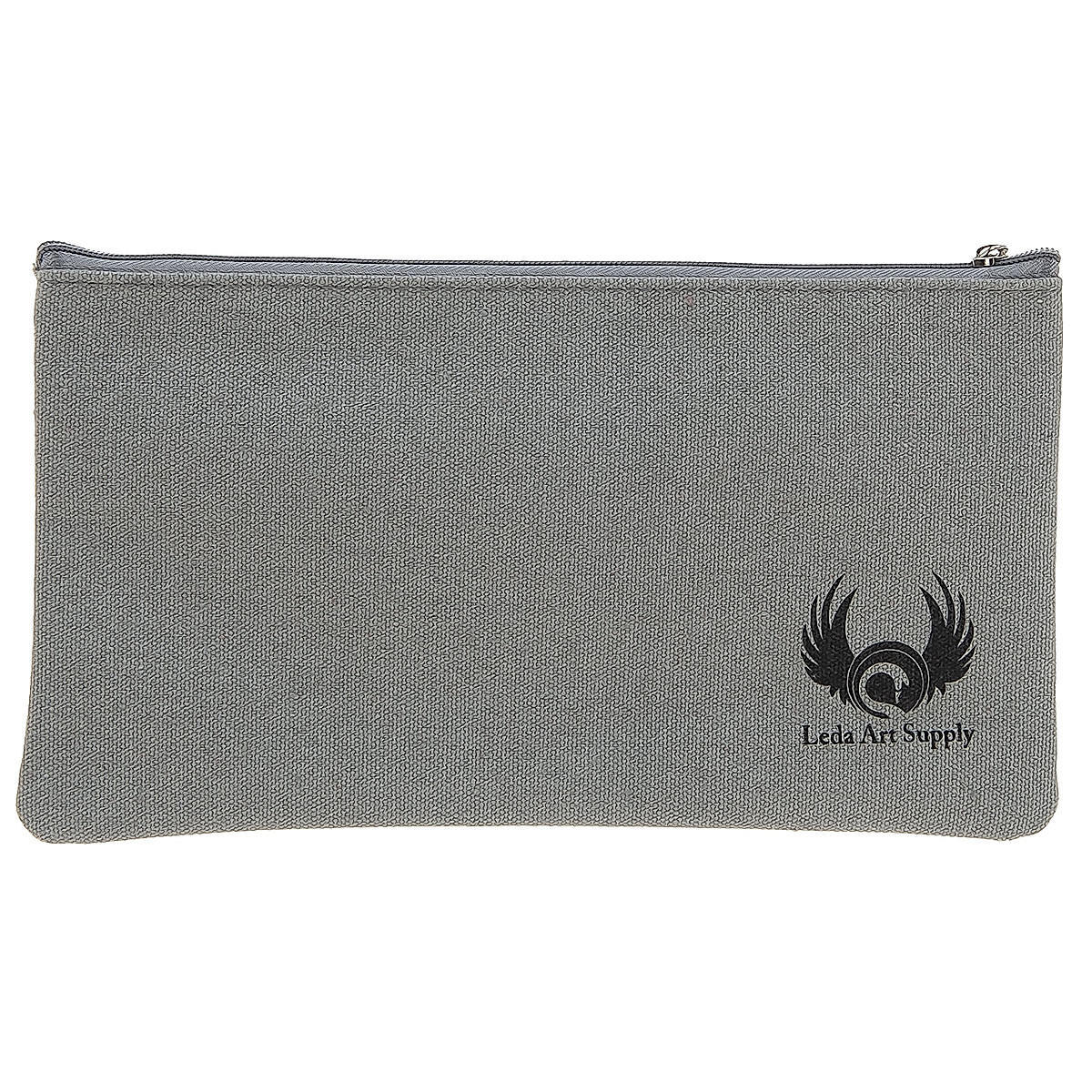 Leda Art Supply Leda Canvas Pencil Bag (9 x 5 inches) for Colored Pencils, Graphite and Charcoal Pencils, pens, Crayons and Other Drawing Materials