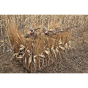 Avian-X G-Blind 4-Person Hunting Blind | Unique G-Shaped Frame Waterfowl Blind in Mossy Oak Shadow Grass Habitats Camo