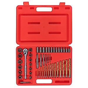 ABN 50pc Screw Bit Extractor and Assorted Drill Bit Kit - Damaged Screw Extractor Impact Bits with Bolt Extractor Set