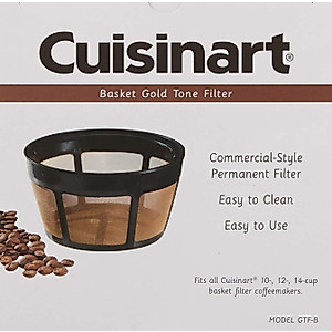 Cuisinart GTF-B Gold Tone Coffee Filter, Basket, Burr Mill