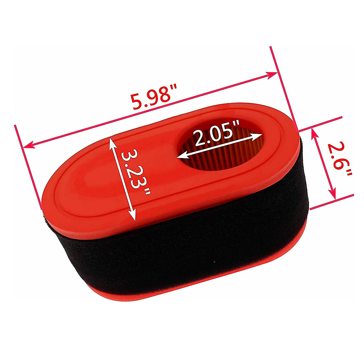 Jinerdony 937-05065 951-12260 Air Filter + Spark Plug Compatible with MTD Yard Machines Troy-Bilt Cub Cadet 178-L