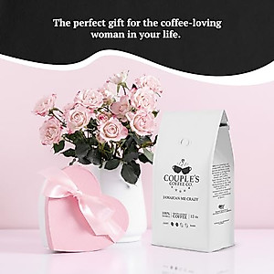 Couple's Coffee Ground Coffee | Jamaican Me Crazy Medium Roast Coffee Blend | Gourmet Flavored Coffee with Smooth Vanilla Caramel Flavors | Made with 100% Arabica Beans | 12oz bag brews about 34 cups