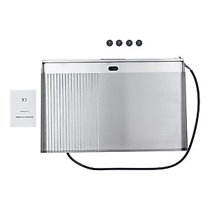 Commercial Flat Top Griddle 3000W Electric Countertop Griddle Flat Top Grill 28.7"x17.3" Flat & Fluted Stainless Steel Teppanyaki Grill 122-572°F Dual Independent TEMP Control(NO PLUG)