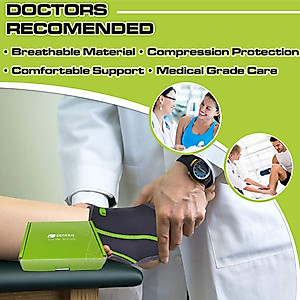 SENTEQ Ankle Brace for Men & Women- Compression Support for Sprained Ankles & Plantar Fasciitis, Elastic Neoprene Slim Sleeve for Jogging & Running, Ankle Stabilizer and Support for Walkers (Medium)