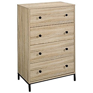 Sauder North Avenue Dresser, L: 26.61" x W: 15.83" x H: 40.08", Charter Oak Finish