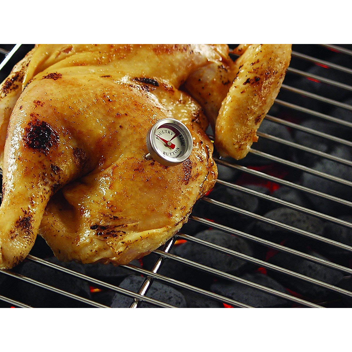 Charcoal Companion CC9025 Reusable Steak Button Thermometer Set (4 Included)