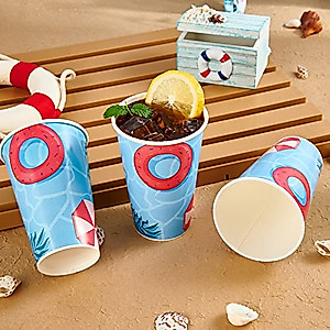 LITOPAK 270 Pack 12 oz Paper Cups, Paper Cold Cups with Special Design, Iced Coffee Paper Cups, Cold Beverage Paper Cup for Water, Juice, and All Kinds of Cold Drinks.