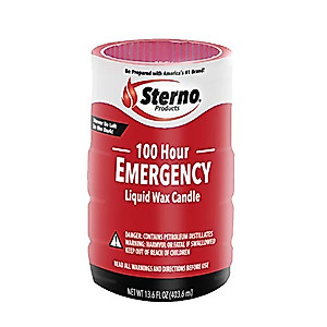 Sterno Liquid Emergency Candles,13.6 oz (Pack of 4)