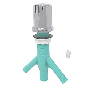 Dual Air Gap for Double Drawer or Two Separate Dishwashers with Skirted Cap and Extra Long Thread for Thick or Thin Countertops (AG200-004, AG200-001, T52, AMERIGAP)