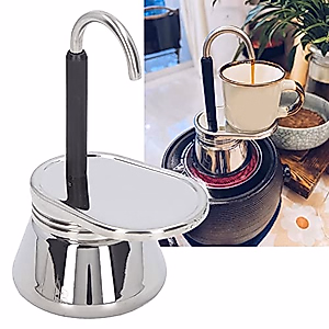 Italian Coffee Maker, Moka Coffee Maker 1 Cup, Mini Stove Coffee Machine Portable Coffee Maker, for Outdoor Camping Home Good Gifts
