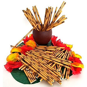 Bamboo Paper Straws, by Dondor (Bamboo (48 Piece))