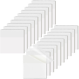 [1000 Sheets] Transparent Sticky Notes, 3x3 inch Clear Sticky Notes, Self-Adhesive Waterproof Translucent Sticky Notes for Annotation College School and Office Supplies