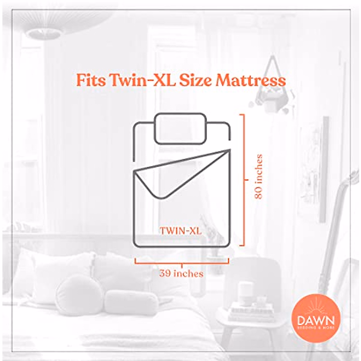 Dawn College Dorm Mattress Topper | Twin XL Egg Crate Foam | Supportive, Quality Sleep, Hypoallergenic, Cooling | Made in USA | CertiPUR