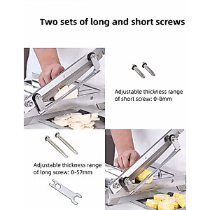 Manual Bone Meat Slicer Chopper Ribs Cutter Double Blade 13.5In Stainless Steel for Fish Chicken Beef Mutton Household Vegetable Food Slicer Slicing Machine