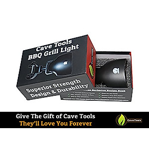 Cave Tools Barbecue Grill Light for Outdoor Grill - Fits Round & Square Bars on Any BBQ Pit - 10 LED for Grilling at Night - BBQ Grill and Smoker Accessories